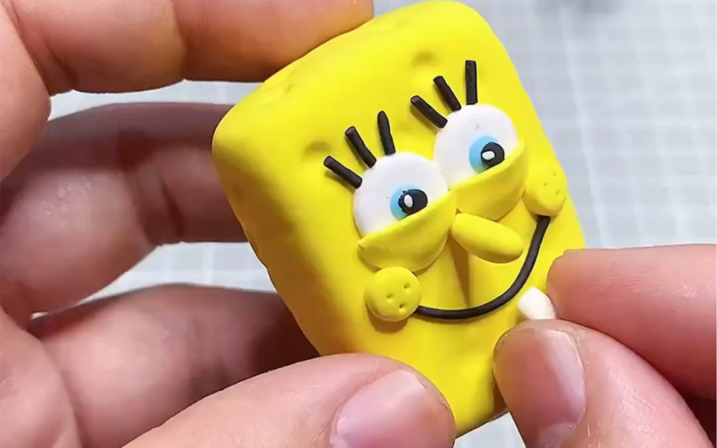 海绵宝宝超轻粘土教程