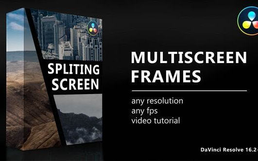 DaVinci Resolve达芬奇模板-分屏预设模板视频画面分屏多画面画中画...