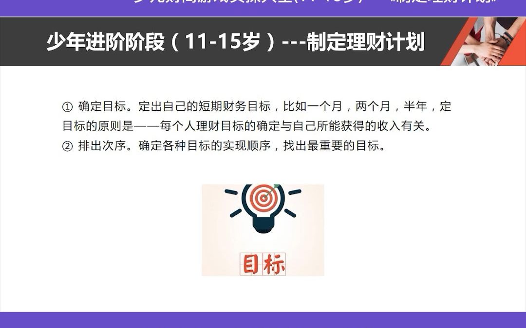 少儿财商游戏:理财计划