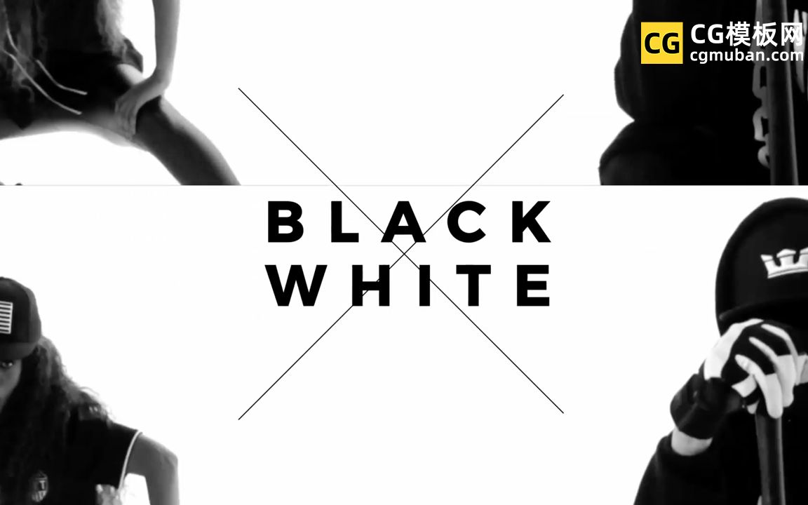 AE模板:高级快闪卡点快剪模板 节奏视频人物介绍标题片头开场AE...