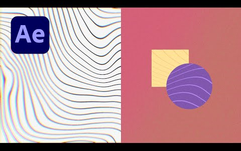 【AE教程|油管搬运|MG动画】波浪线背景纹理