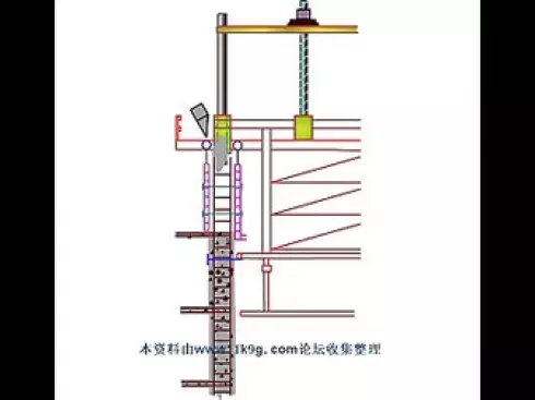 爬模施工工艺动画_标清