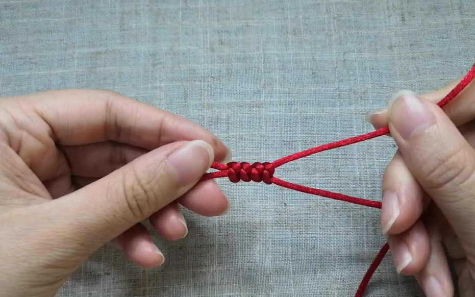 【晓】编绳基础结-蛇结