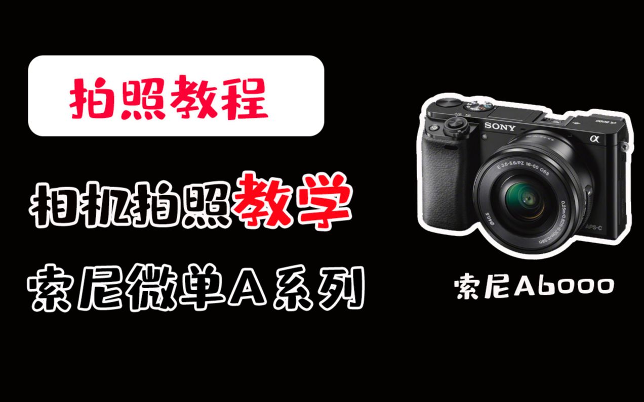 【蚂蚁摄影】索尼微单A6000拍照教程,新手轻松拍大片