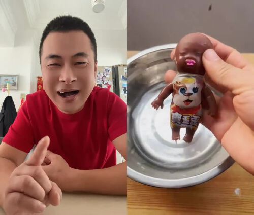 我来给我的小黑娃娃这件衣服