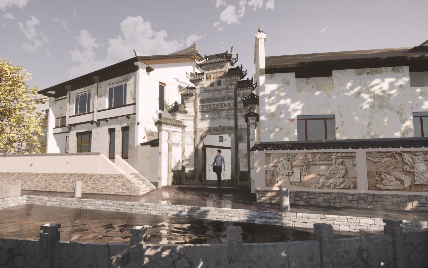 环艺毕业设计-【沧溪乐土】乡村复兴演示动画2021