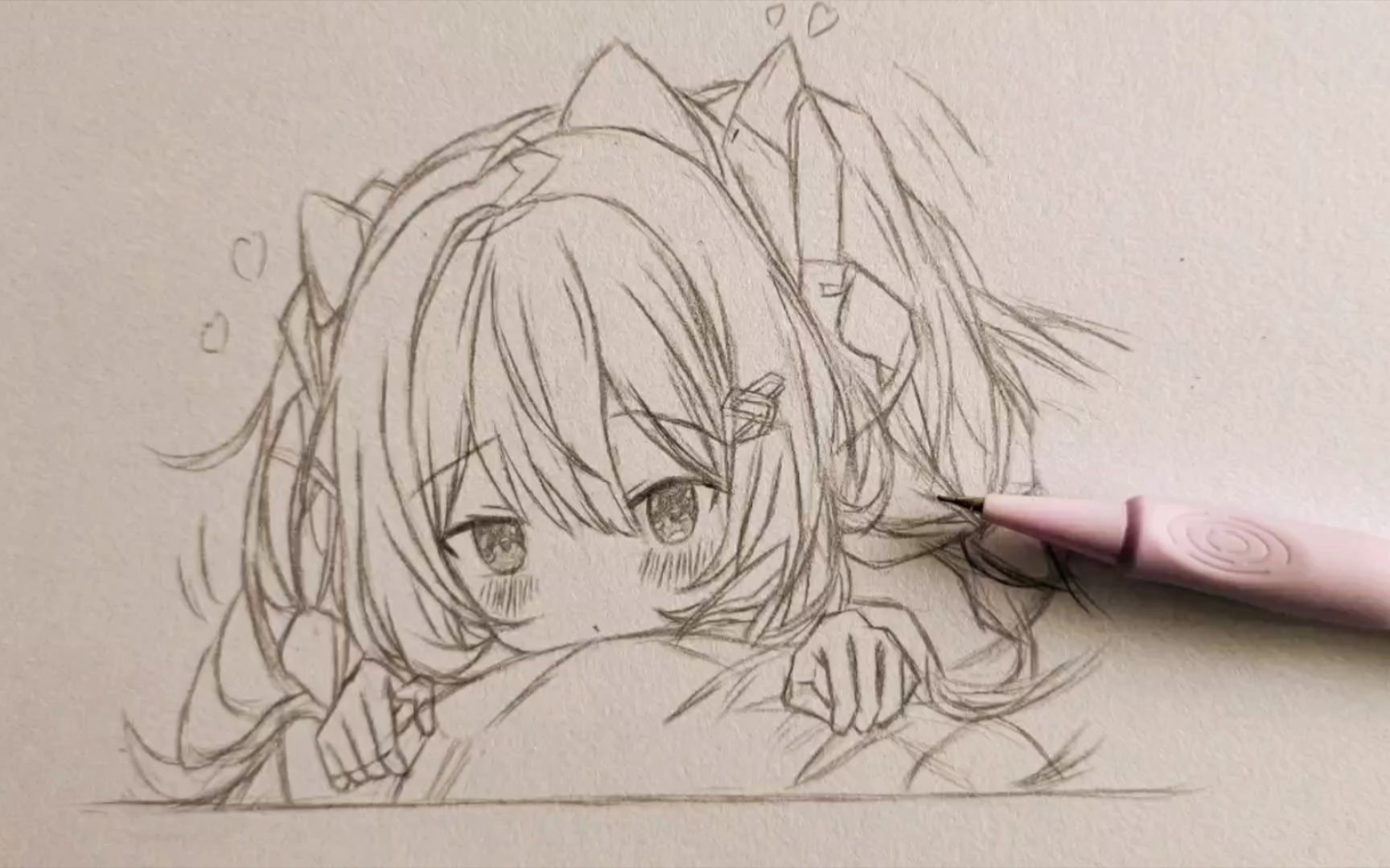 手绘动漫女孩的画法,这样画是不是很简单呢?快来和我一起画