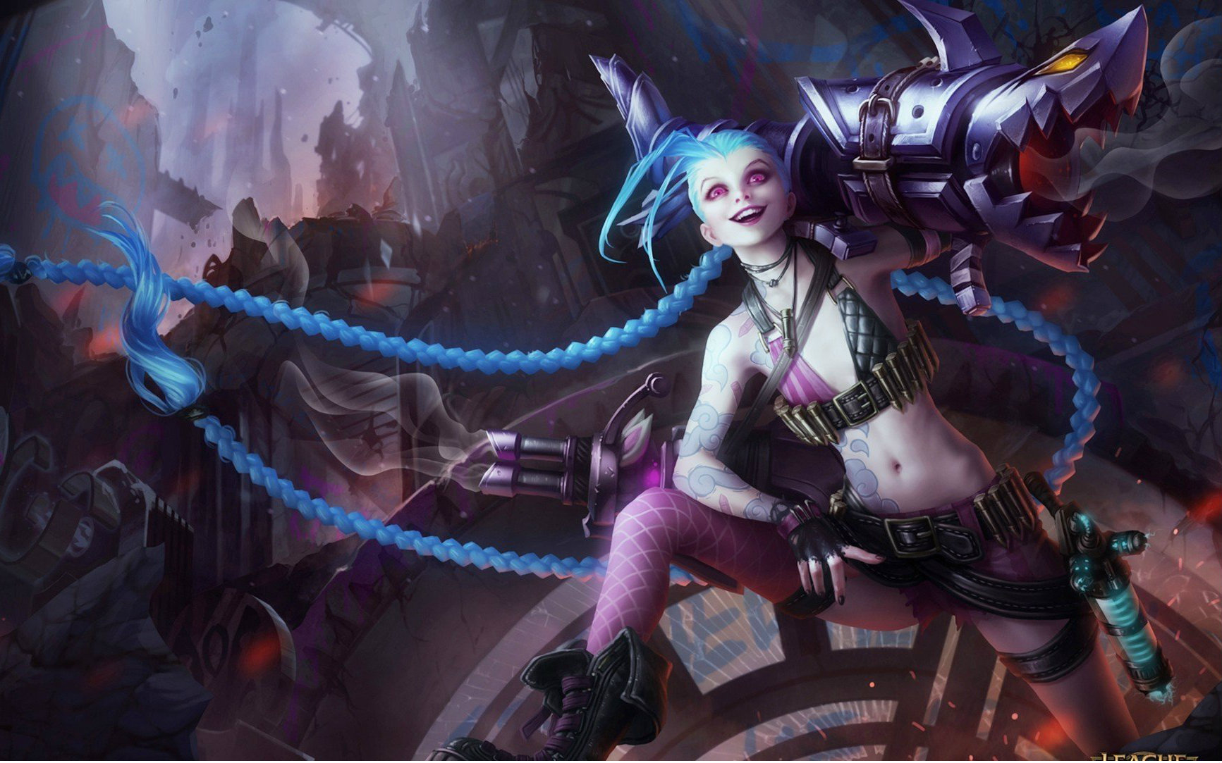【FoxMok】LOL动态桌面壁纸演示第六弹 金克斯制作完毕 还有毒奶粉...