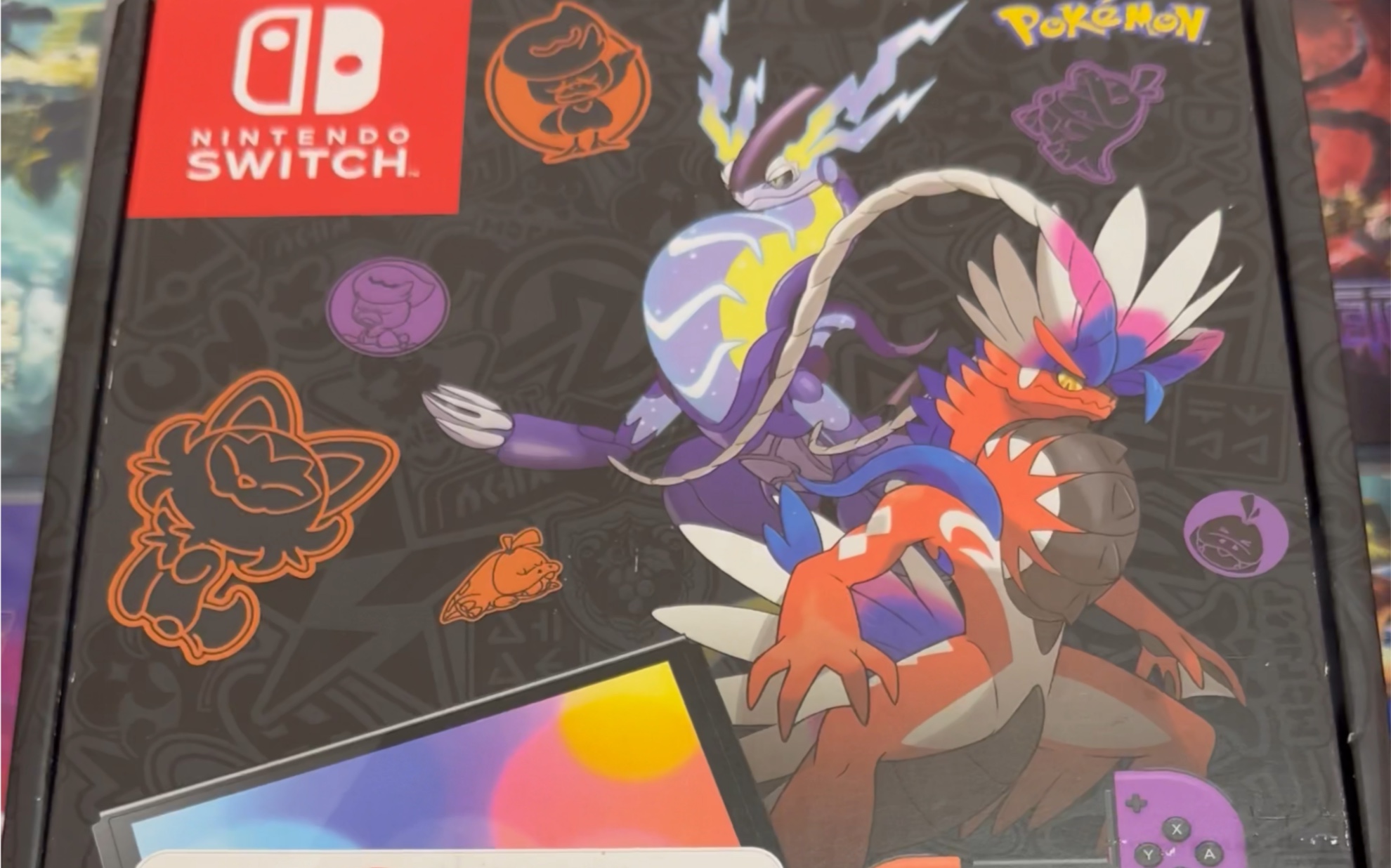 出switch oled日版宝可梦朱紫限定主机,抽奖没参与的朋友可以去参与...