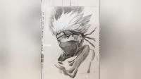 《素描动漫人物——卡卡西》_batch
