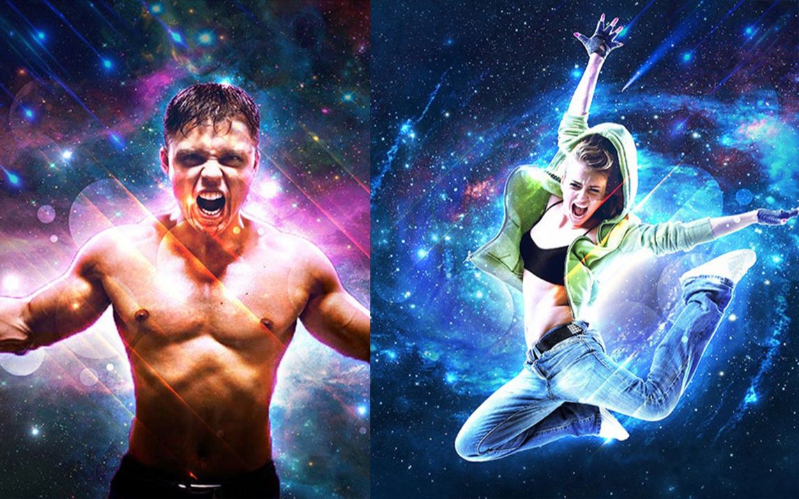 梦幻星空黑洞星云漩涡特效PS动作教程