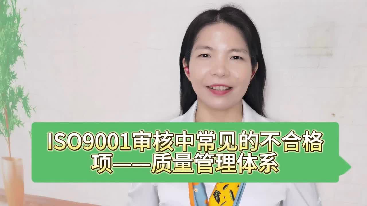ISO9001审核中常见的不合格项——质量管理体系