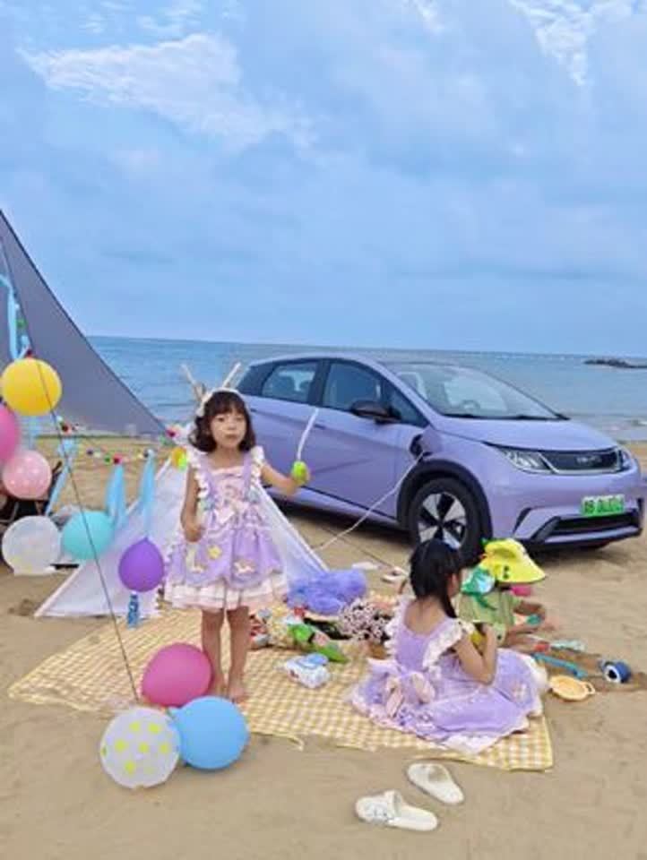 五和木木放假了~和海豚一起去露营吧~海边露营~!