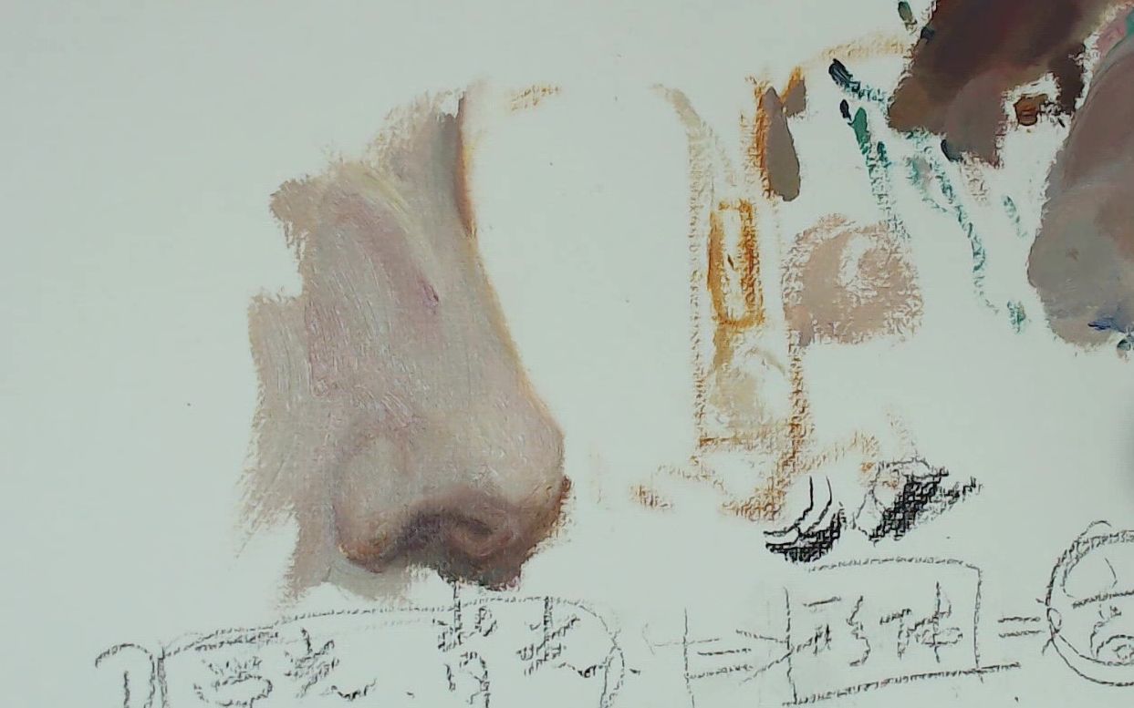 【油画】人物肤色怎么调的?看过来