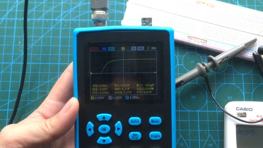 什么是RC时间常数?又如何计算呢!最后用示波器演示下充电波形!