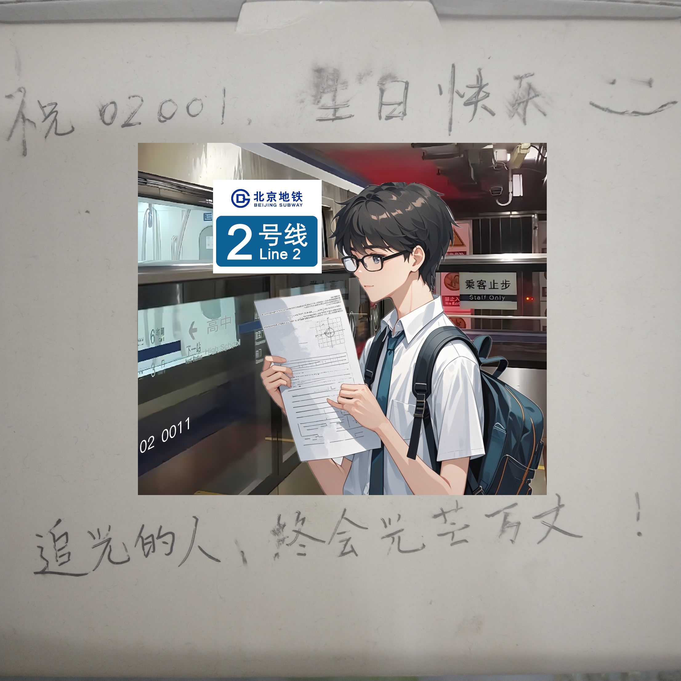 北京不仅地铁的02001 