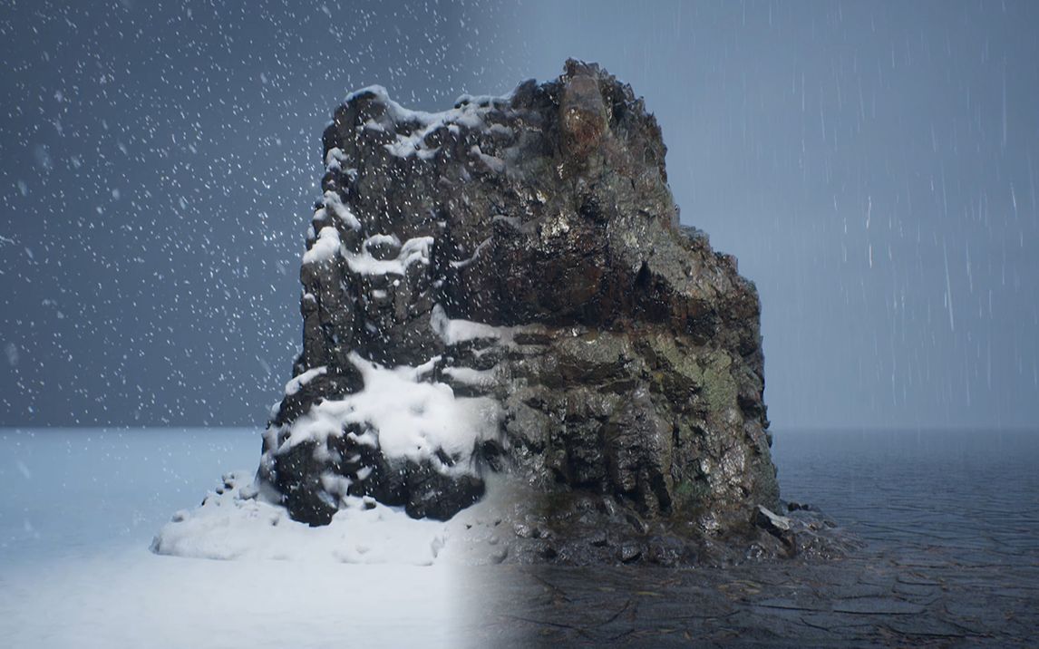 UE4 3种天空 材质切换