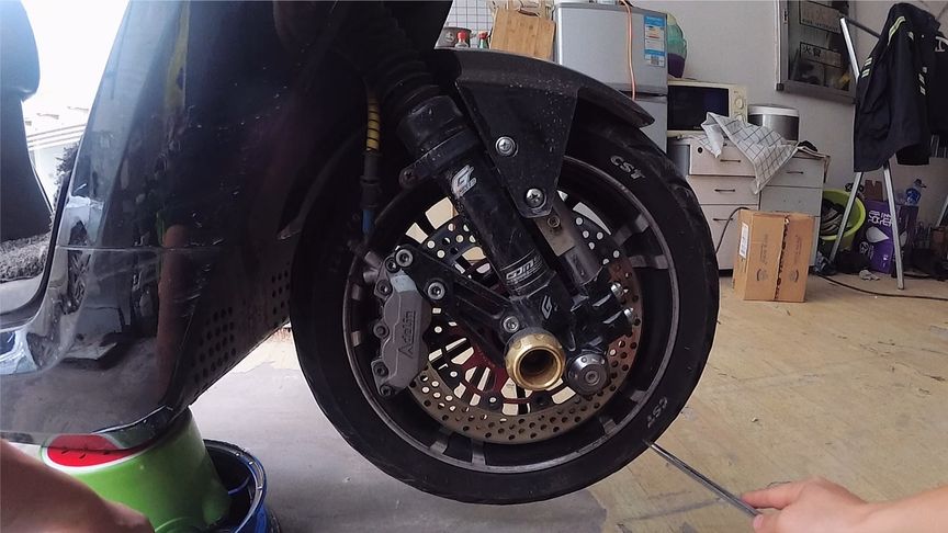 简单动手解决两轮电动车摩托车前轮动平衡静平衡高速车身抖动