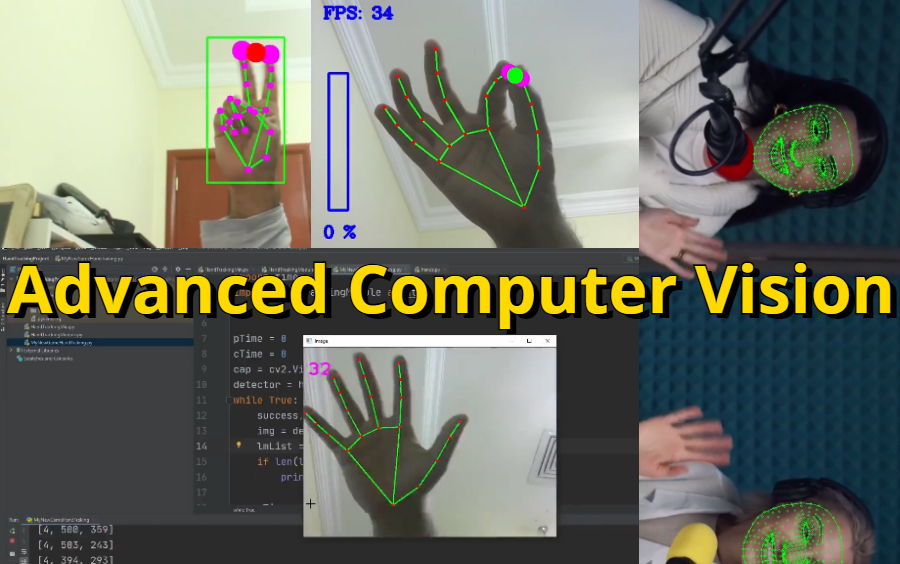 ...视觉、人体姿态识别、人脸识别、手部跟踪、人脸检测、OpenCV实战