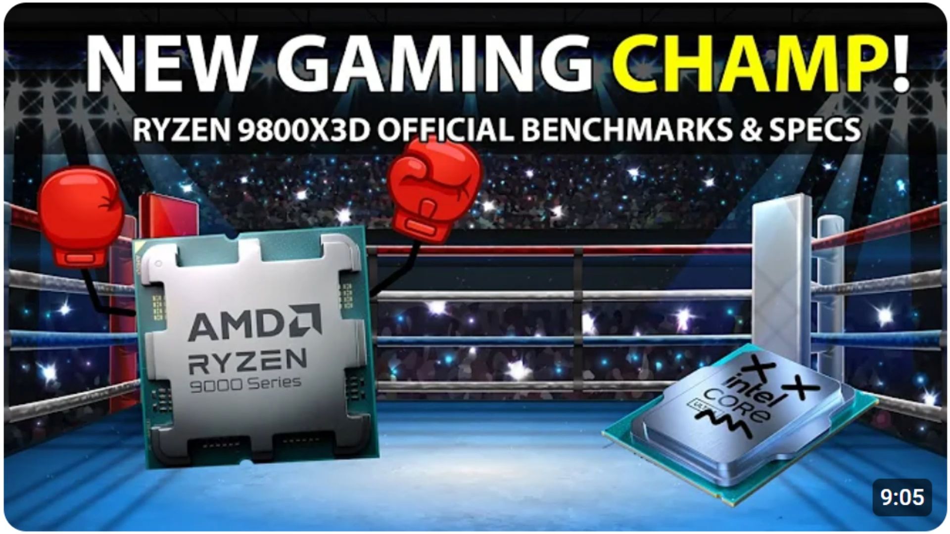 新拳皇 Ryzen 9800X3D 官方配置和跑分