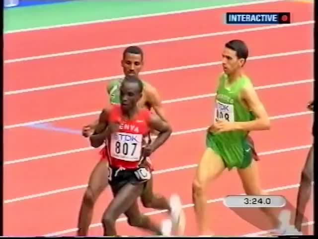 【5000米大战】田径世锦赛最精彩的男子5000米大战:2003年巴黎田径...