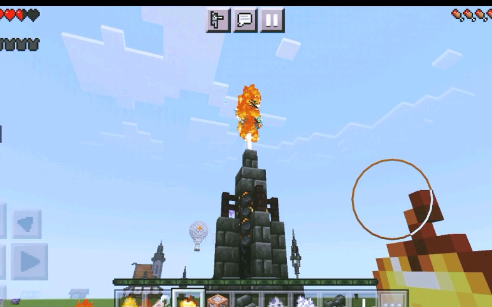 我的世界 超简单防御塔(水)