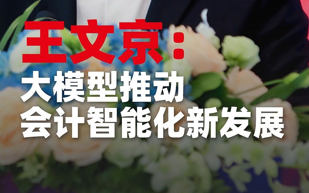 王文京:大模型推动会计智能化新发展