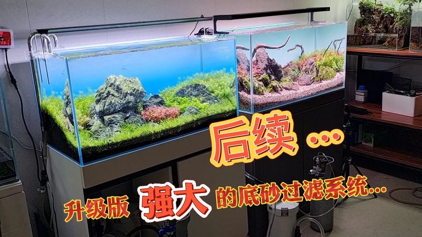 升级版草缸,强大的底砂过滤系统,详细制作开缸过程.后续.