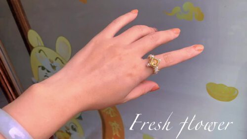 串珠包钻戒指制作过程分享