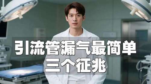 引流管漏气别忽视!这三个简单征兆一眼就能看出来