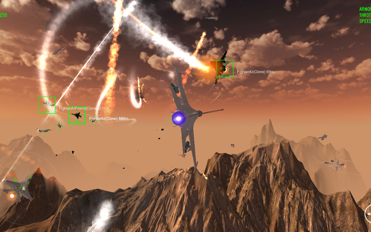 自制基于Unity3D的空战游戏Air Fighters