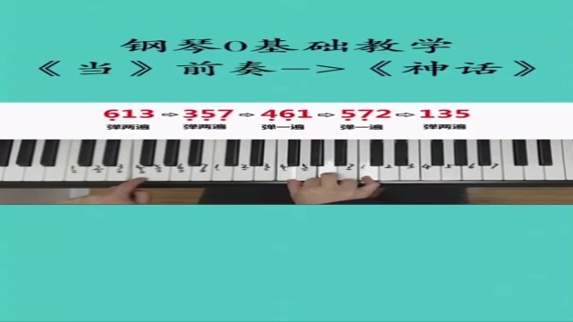 0基础钢琴教学一个视频教你弹奏