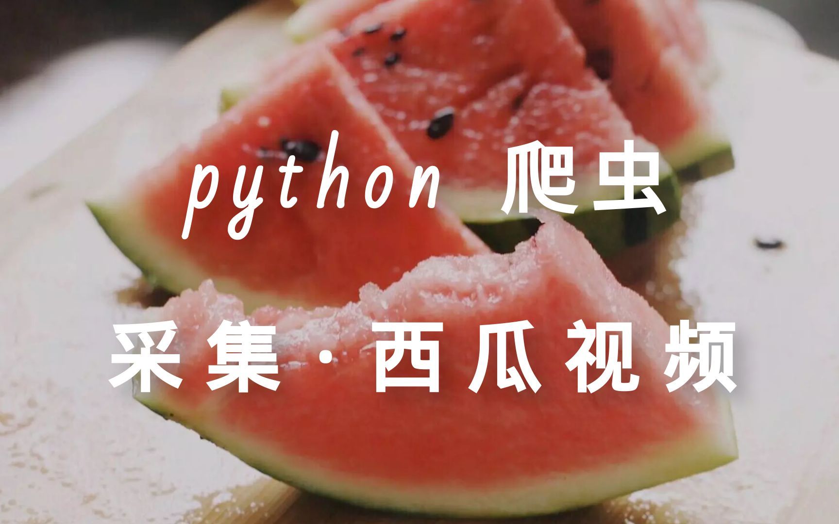 西瓜视频你知道怎么采集嘛?python一节课教你