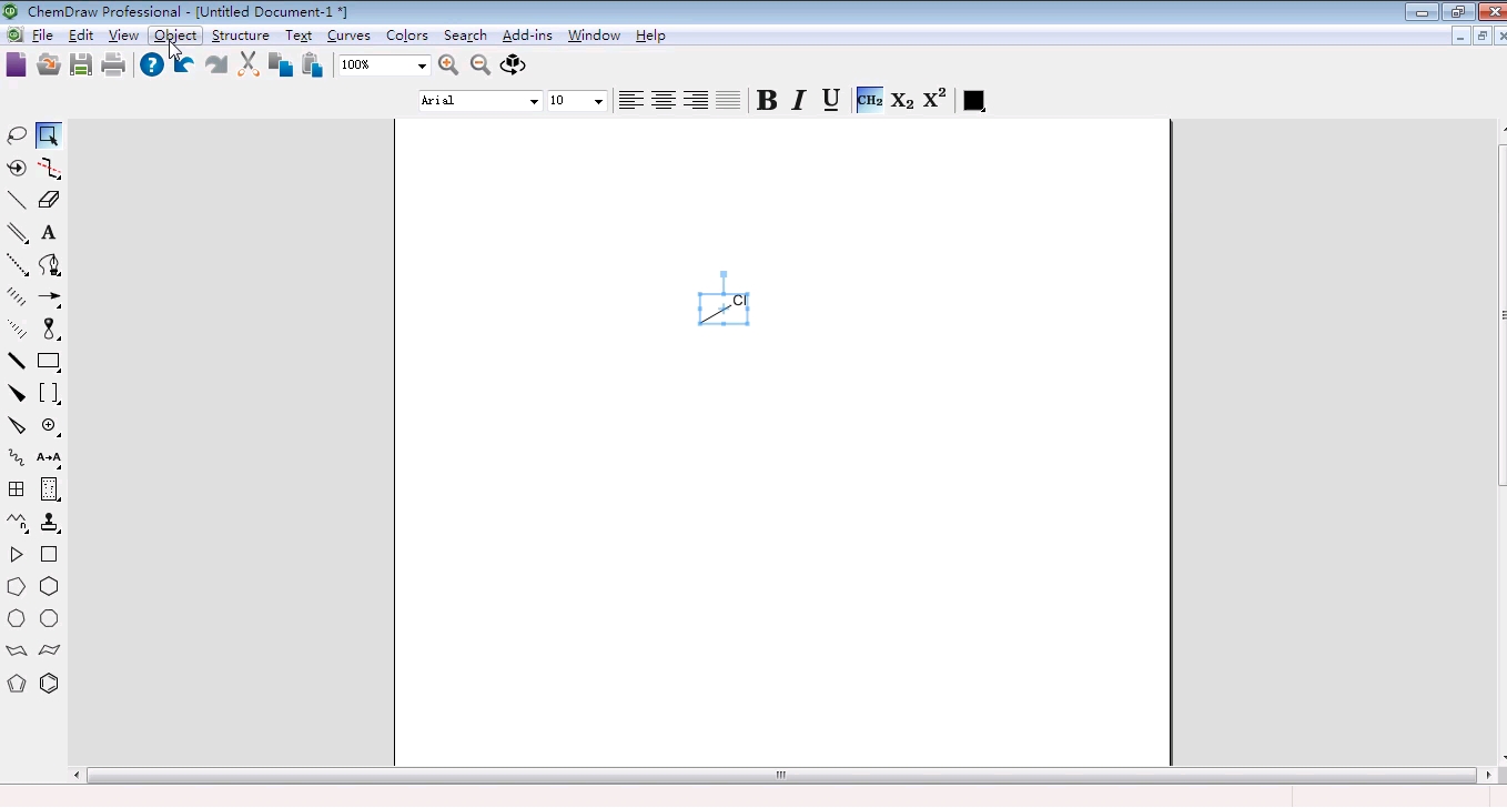 chemdraw绘制有机物球棍模型