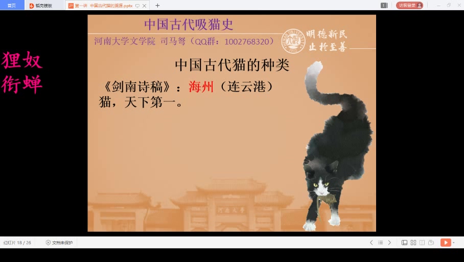 【直播回放】中国古代吸猫史1.3:种类