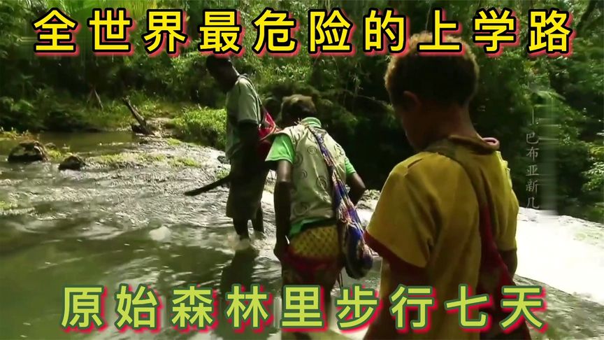 全世界最危险的上学路,原始森林里丛林步行7天,一不小心就丧命