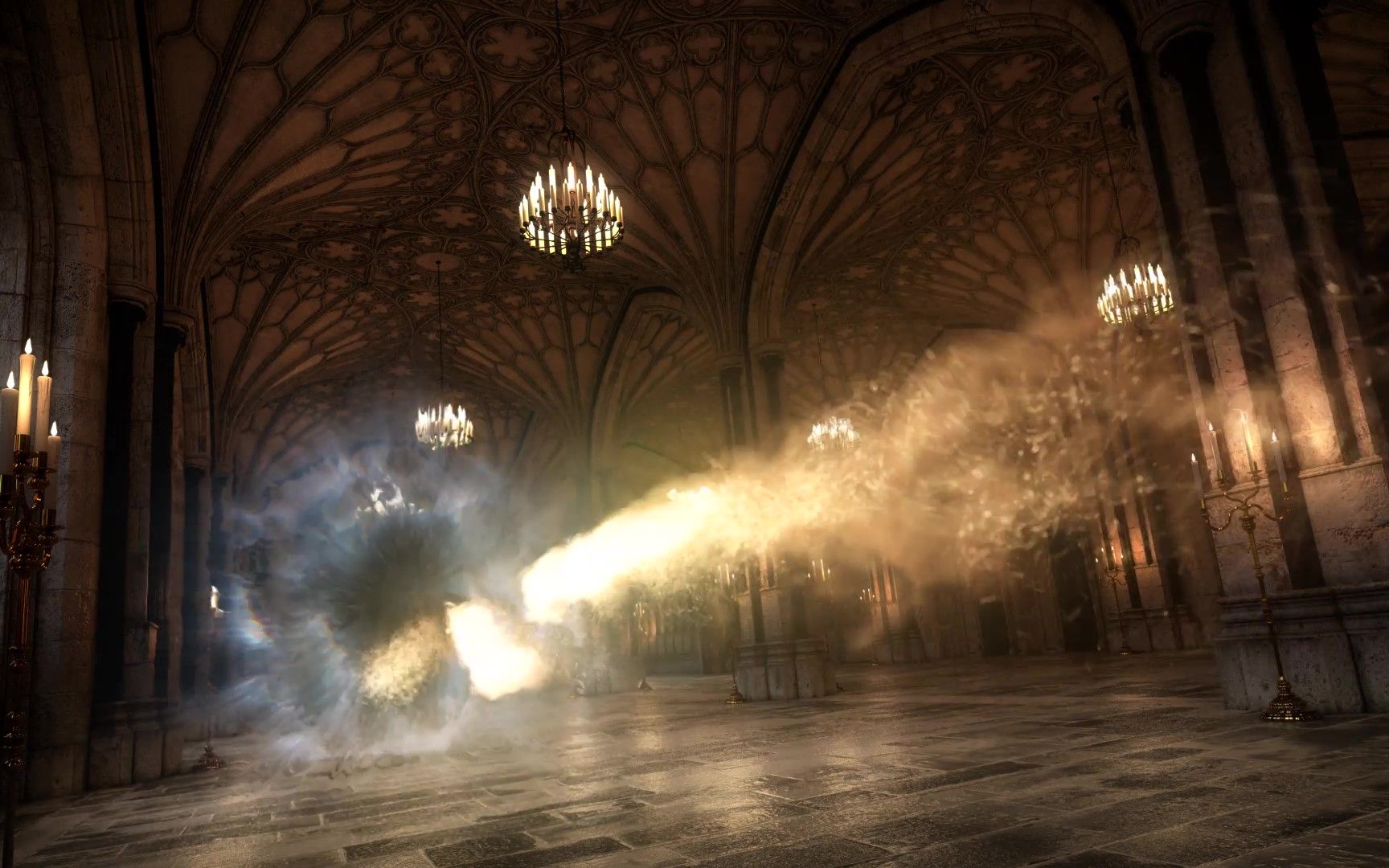 魔幻法术穿越能量粒子冲击波影视特效AE工程源文件