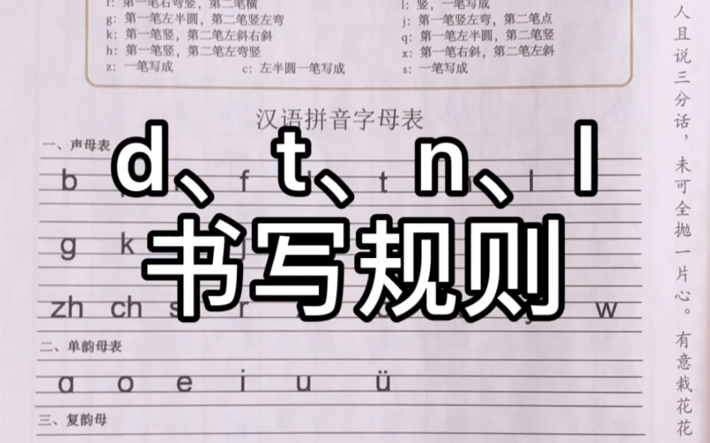 拼音字母怎么写好看?