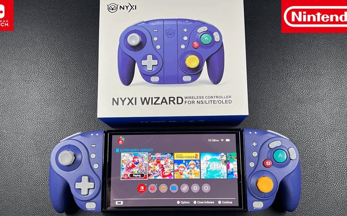 适用于 Nintendo Switch 和 Switch OLED 的 NYXI Wizard 无线游戏手柄