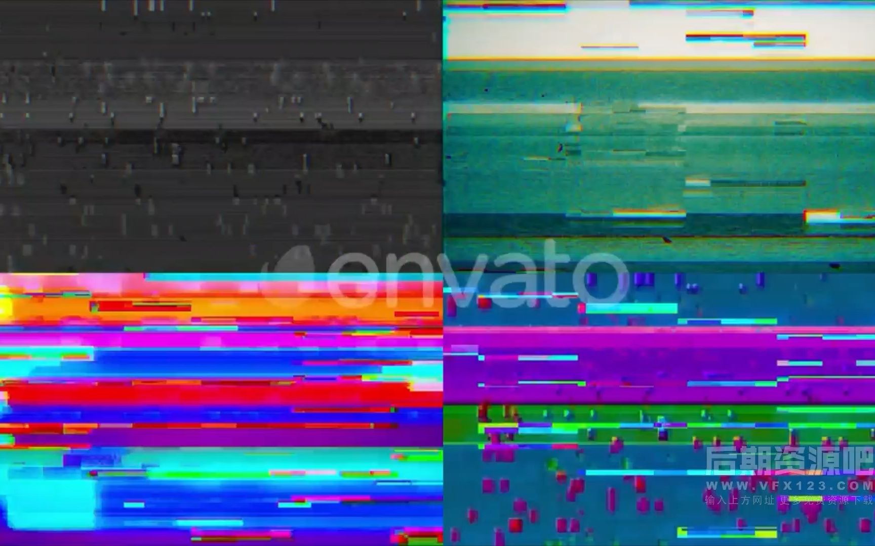 视频素材 4K复古电视信号干扰动态背景素材 Tv Noise Retro
