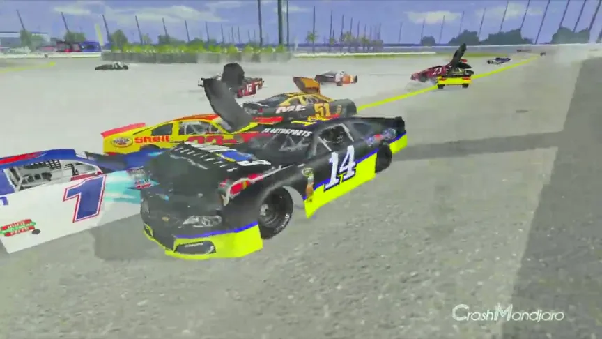 车祸模拟器,模拟赛车游戏大碰撞,看的好过瘾