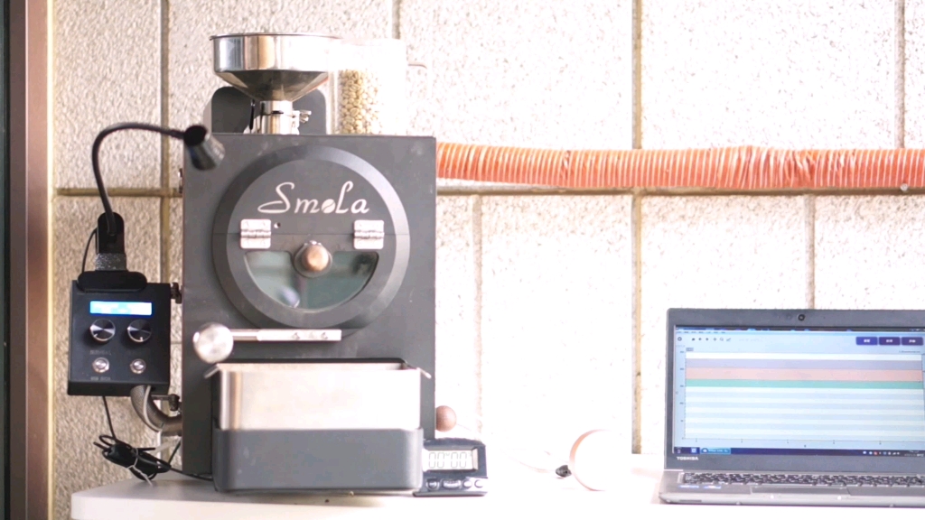 ...火咖啡烘焙机全程烘焙过程,户外冬天测试加热保温性能及烘焙使用方法