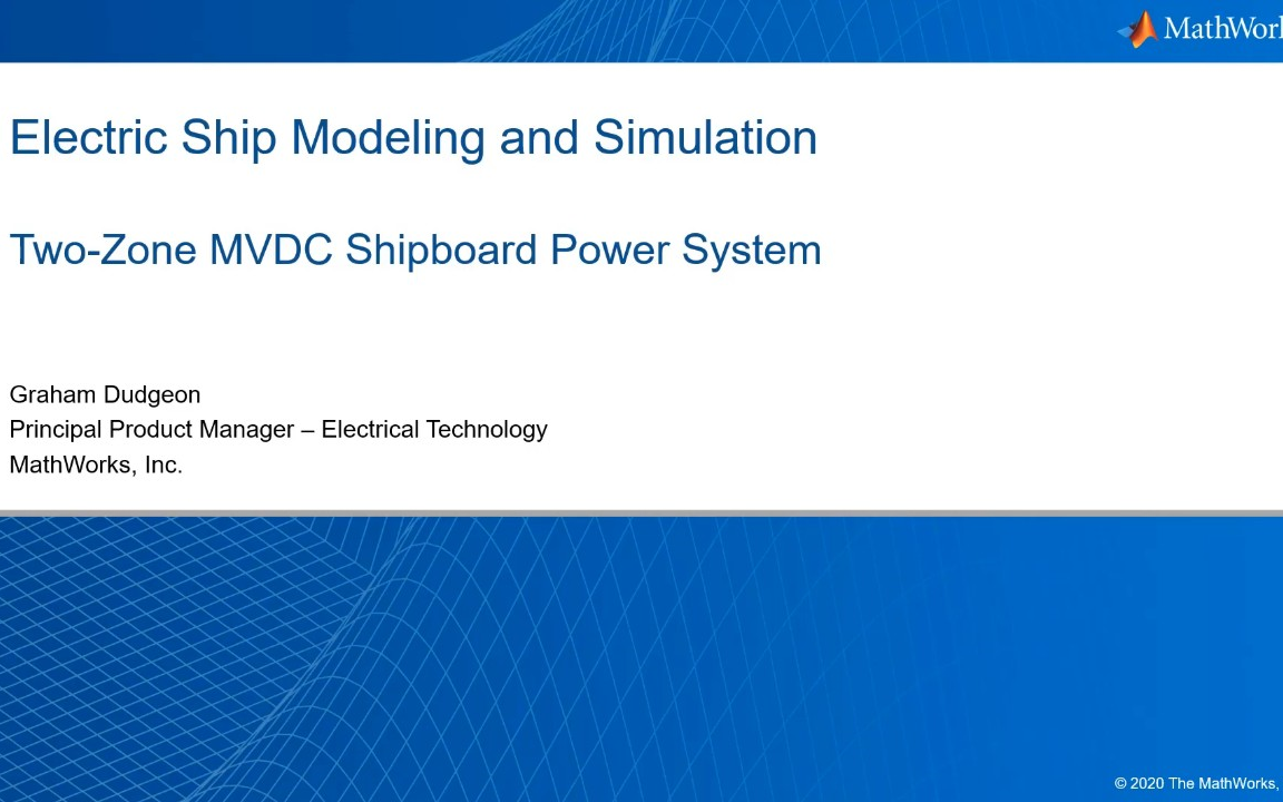【MATLAB官方教程】电动船建模与仿真