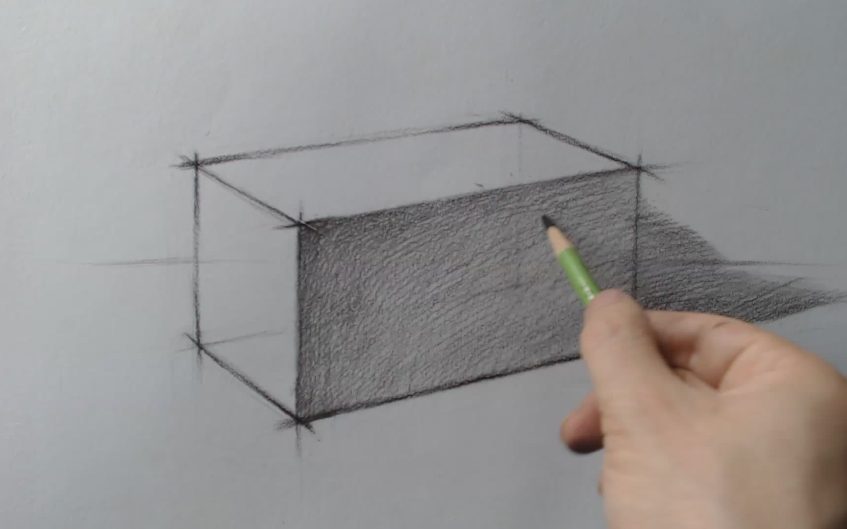 【合尚教育】素描基础入门-几何体长方体