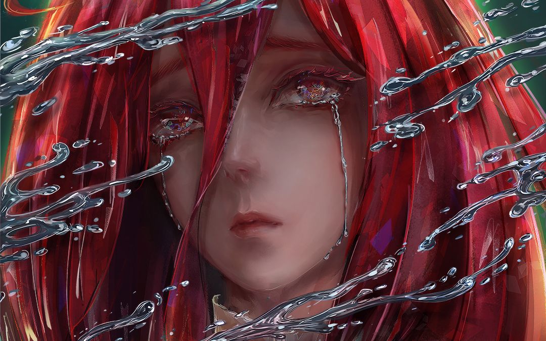 【板绘过程】 PS厚涂 辰砂 - 宝石之国