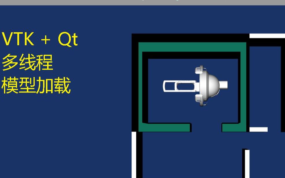 使用多线程 进行 Qt加载VTK模型案例
