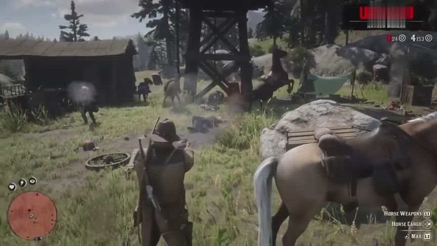 ps4游戏《荒野大镖客2》泄漏游戏视频!