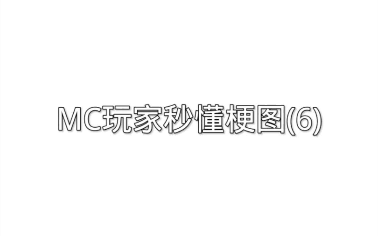 mc玩家秒懂梗图(6)_游戏热门视频