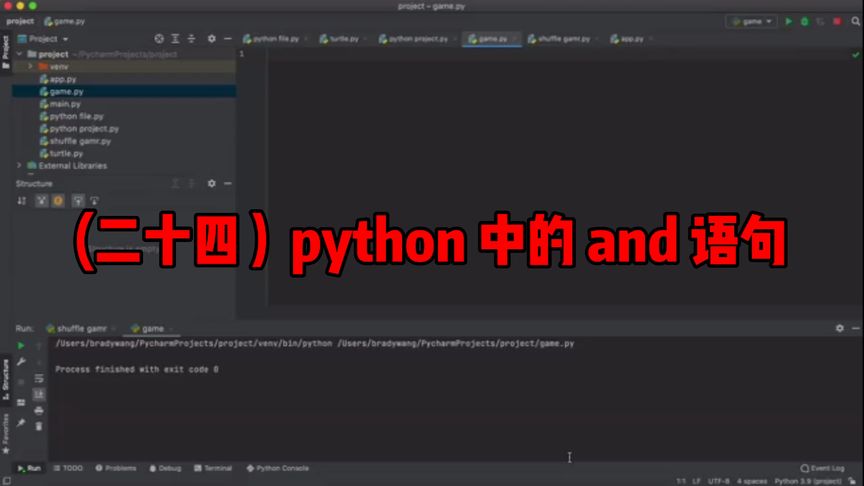 (二十四)Python中and语句