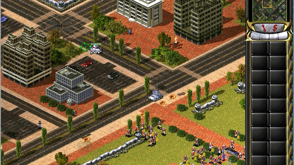 红警苏联任务狐狸和猎犬,盟军除了打炮什么都不会干,速通!